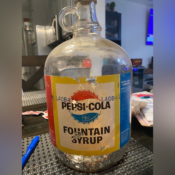 Pepsi | Other | Vintage Pepsicola Gallon Fountain Syrup Jug | Poshmark